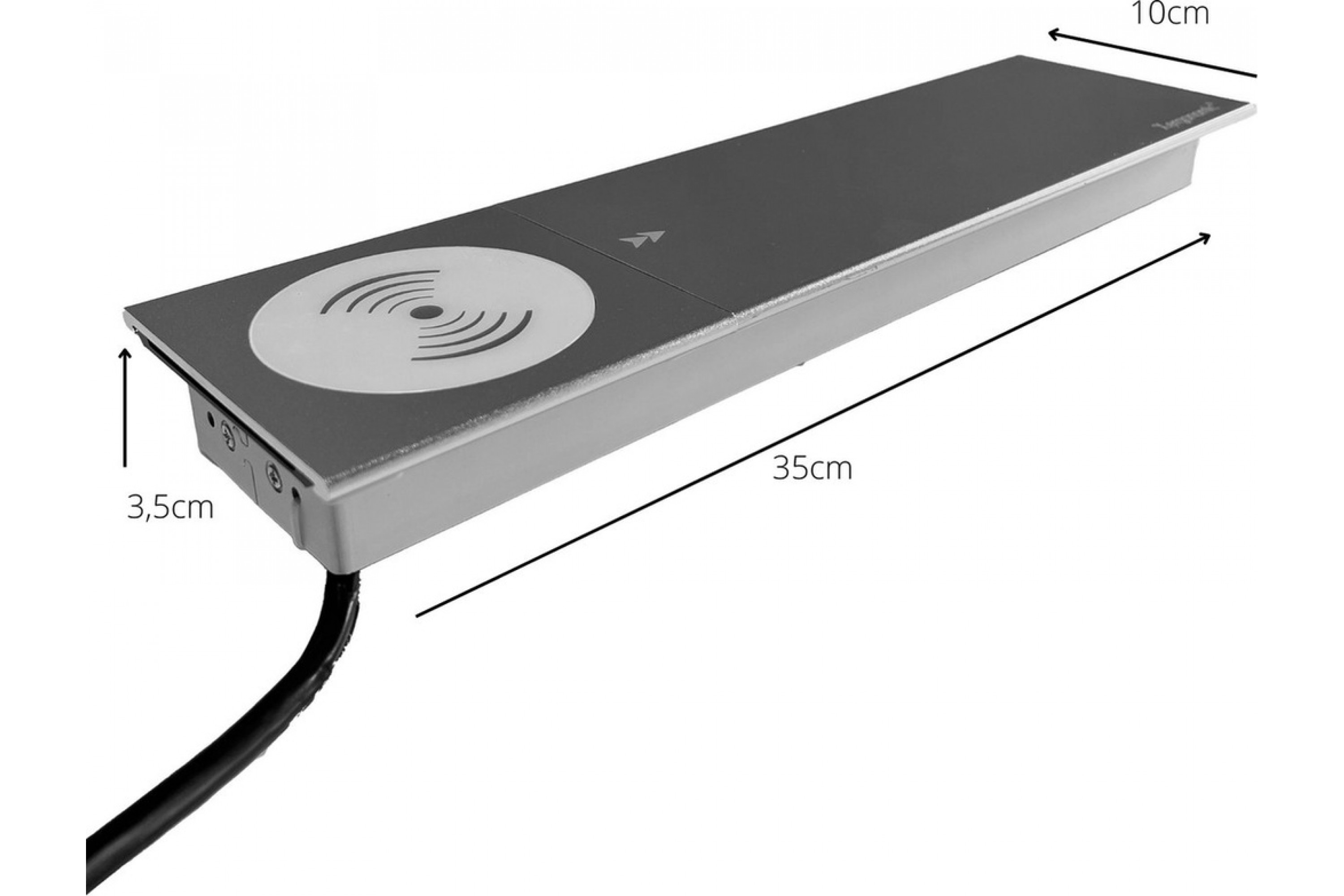 Bureaustopcontact zilver met 2 stopcontacten, 2 USB poorten, 2 ...